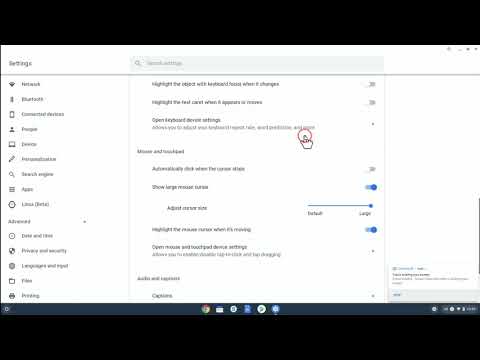 Changing Cursor Settings In Chrome For Easier Screen Displaying