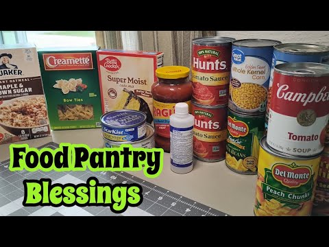 Food Pantry Haul Blessings / Food Bank / Received Wonderful Canned Goods #foodpantry #foodbank
