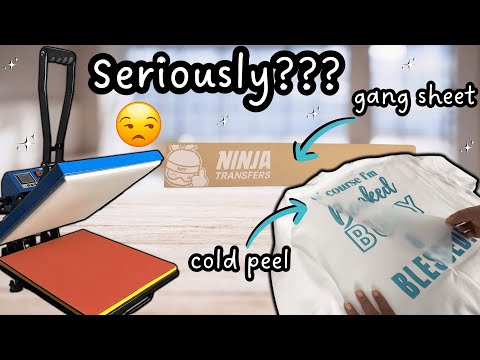I finally tried Ninja Transfers DTF transfers | Small Business Vlog