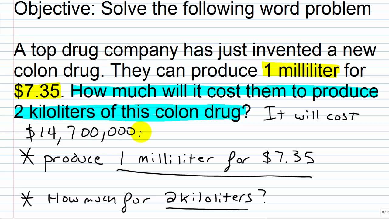 How to Solve Unit Conversion Word Problems