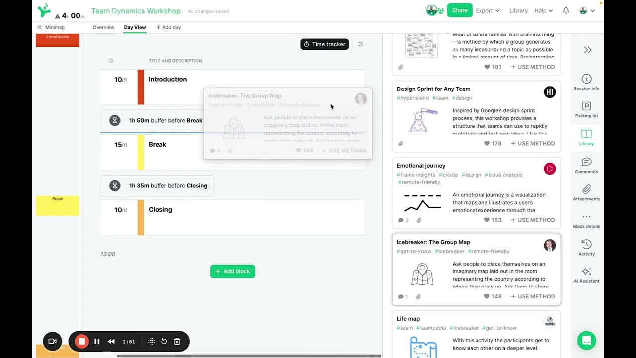 SessionLab - Workshop Planning Made Simple - Getting Started