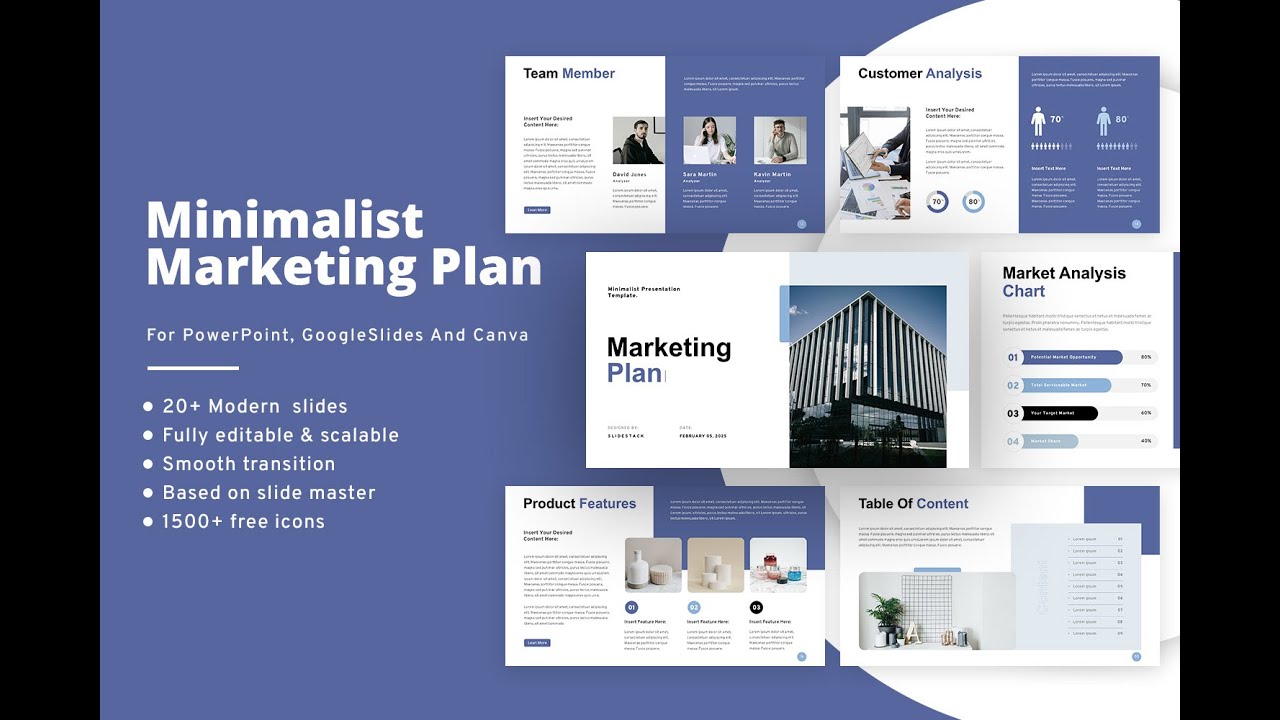 Minimalist Marketing Plan Presentation
