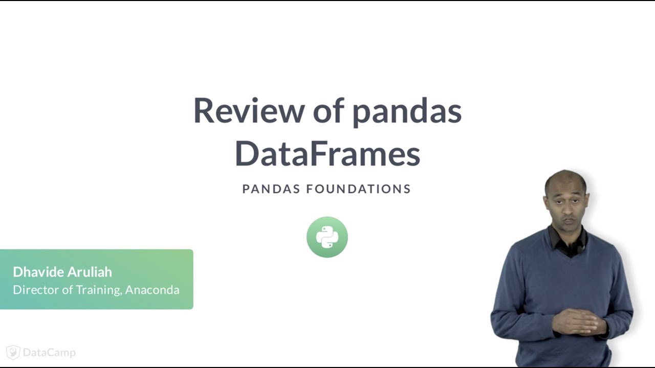 Python Tutorial: Review of pandas DataFrames