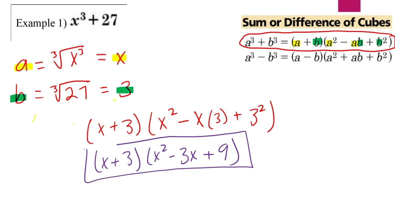 3B.3 NOTES Special Case Factoring pt.2