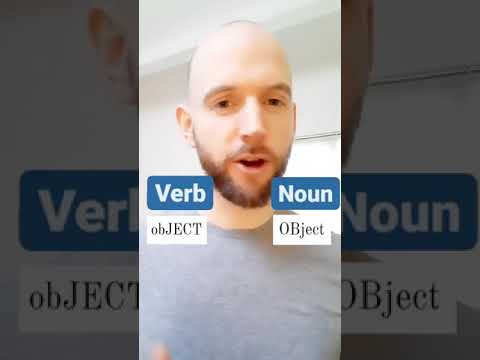 Different stress in the verb and the noun [pronunciation]