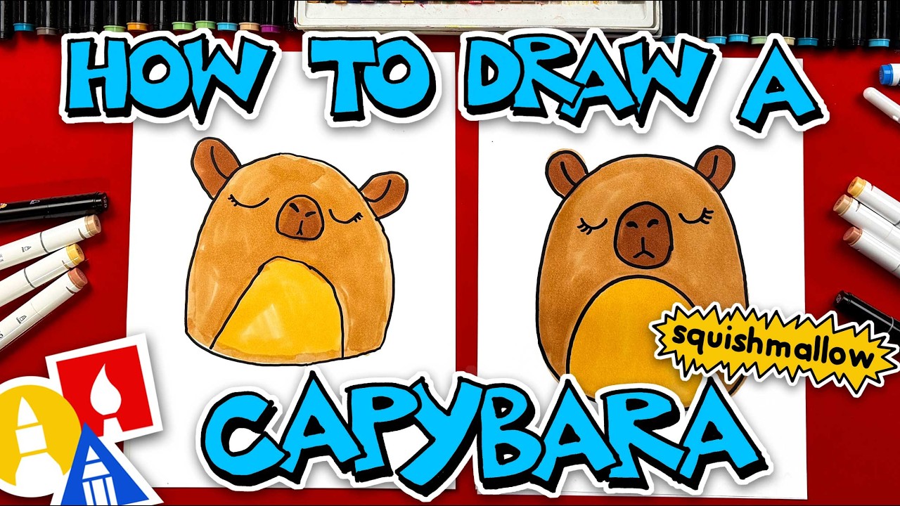 How To Draw Capybara Squishmallow