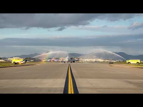 Water Salute At El Paso International Airport
