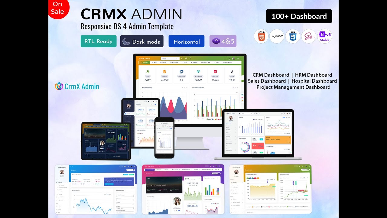 CRM - Fully Responsive Admin Dashboard Template