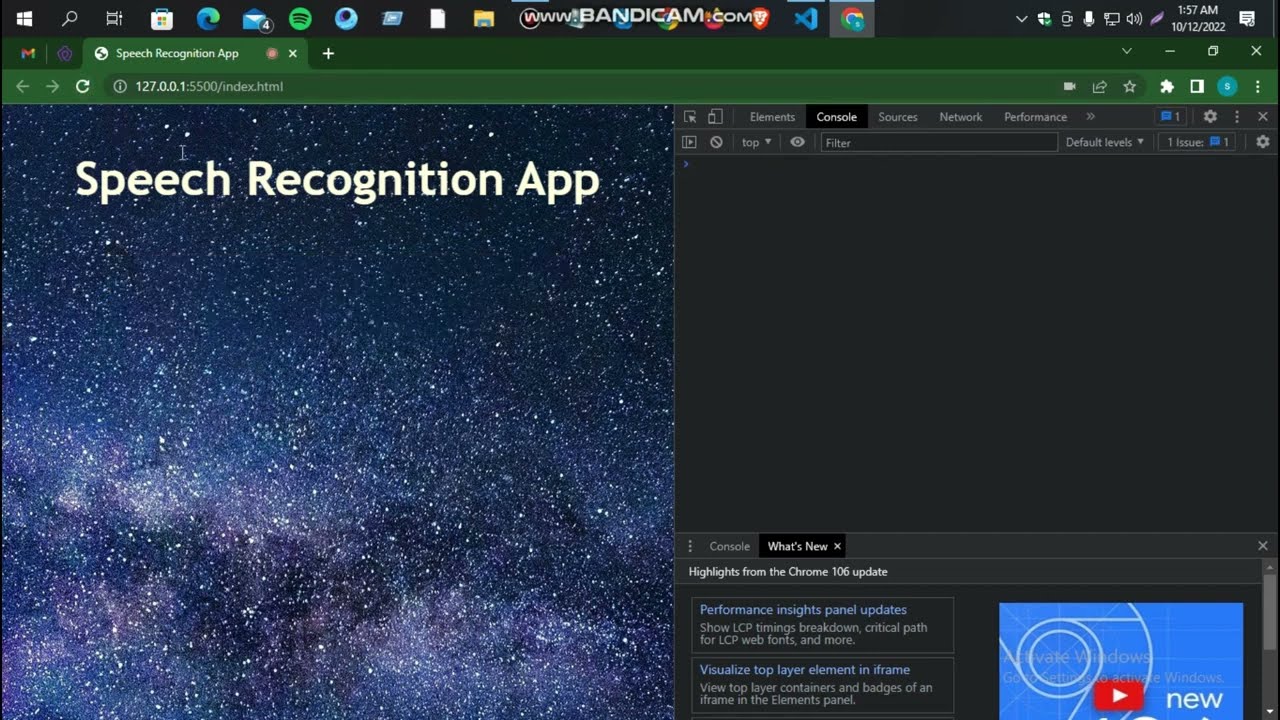 voice assistants using vanilla javascript.