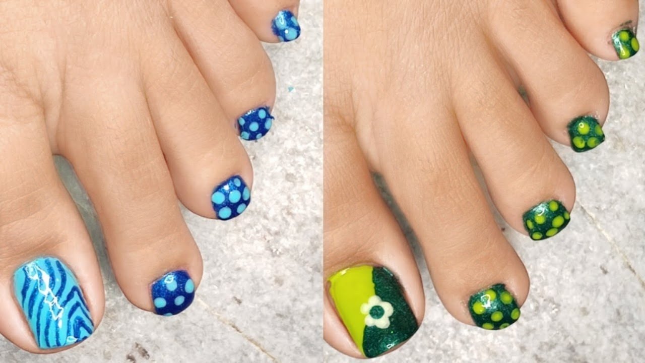 Stunning toe nail designs to keep up with trend || Foot nail art at home 2023 || Nail Delights💅
