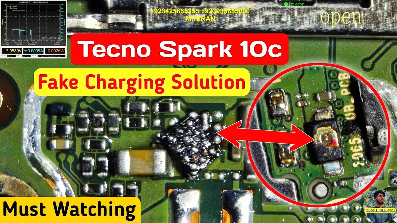 Tecno Spark 10c Fake Charging Solution