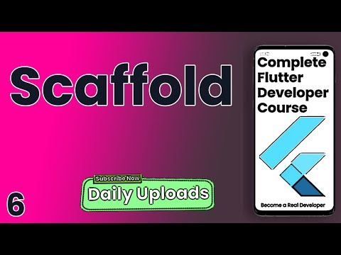 Learn Flutter Crash Course for Beginners 6 Scaffold - Mind Luster