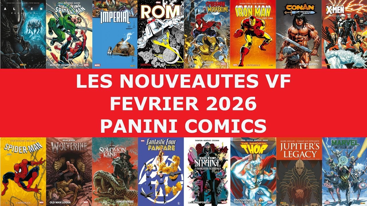 February 2026: New French-language releases to be published by Panini Comics