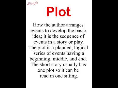 What is Plot in English literature || #plot #englishliterature #shortsvideo