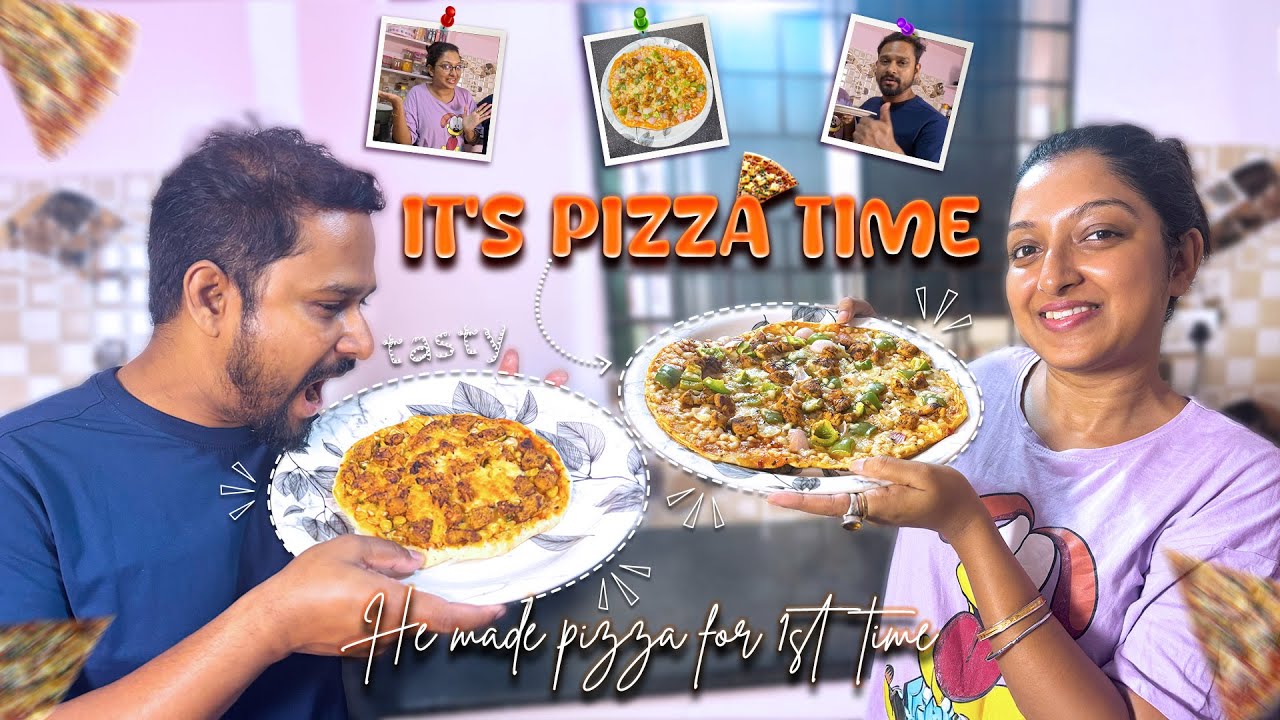 We Baked Pizza From Scratch At Home! 👩‍🍳🍴| Cheesy homemade vlog ✨#pizzavlog   #foodievlog   #viral