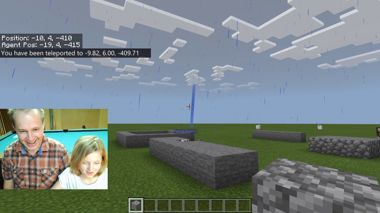 MakeCode for minecraft:Education Edition - Tower Floors with the Agent
