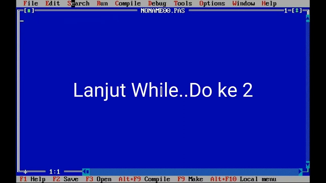 program perulangan While..Do | bahasa pemrograman Pascal