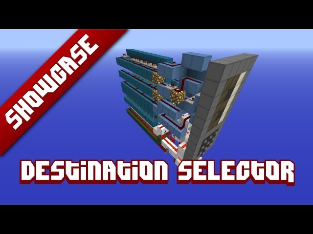 Destination Selector w/ Build in 7-segment display v2 Minecraft Map