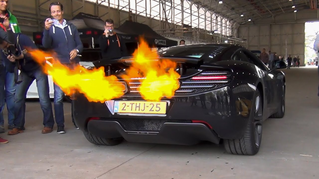 The ULTIMATE Supercar SOUNDS of 2014 - Burnouts Flames Revvs Rides Etc