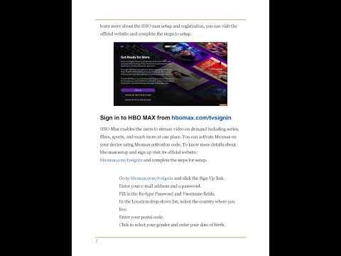 How to sign in to the Hbomax.com/tvsignin website?