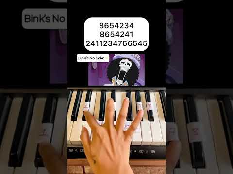 Binks No Sake🔥 - One Piece (Piano Tutorial) #anime #shorts #youtubeshorts