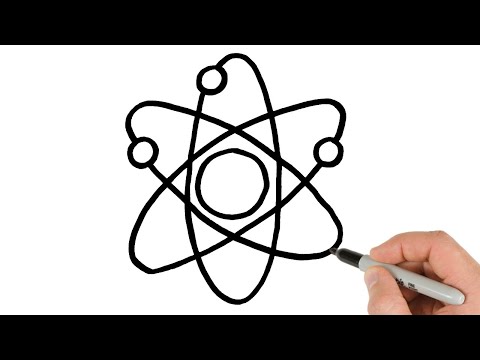 How to Draw an Atom | Science Symbol Drawing Tutorial