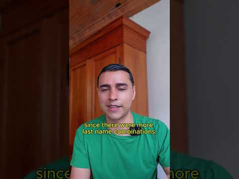 Hispanic people tend to have really long last names. Here's why!#hispanic#profedeespañol
