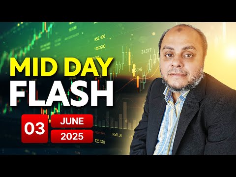 PSX Midday Flash 3 June 2025 |KAPCO & Fauji Foundation Plan Bid for Attock Cement? |KEL Analyst