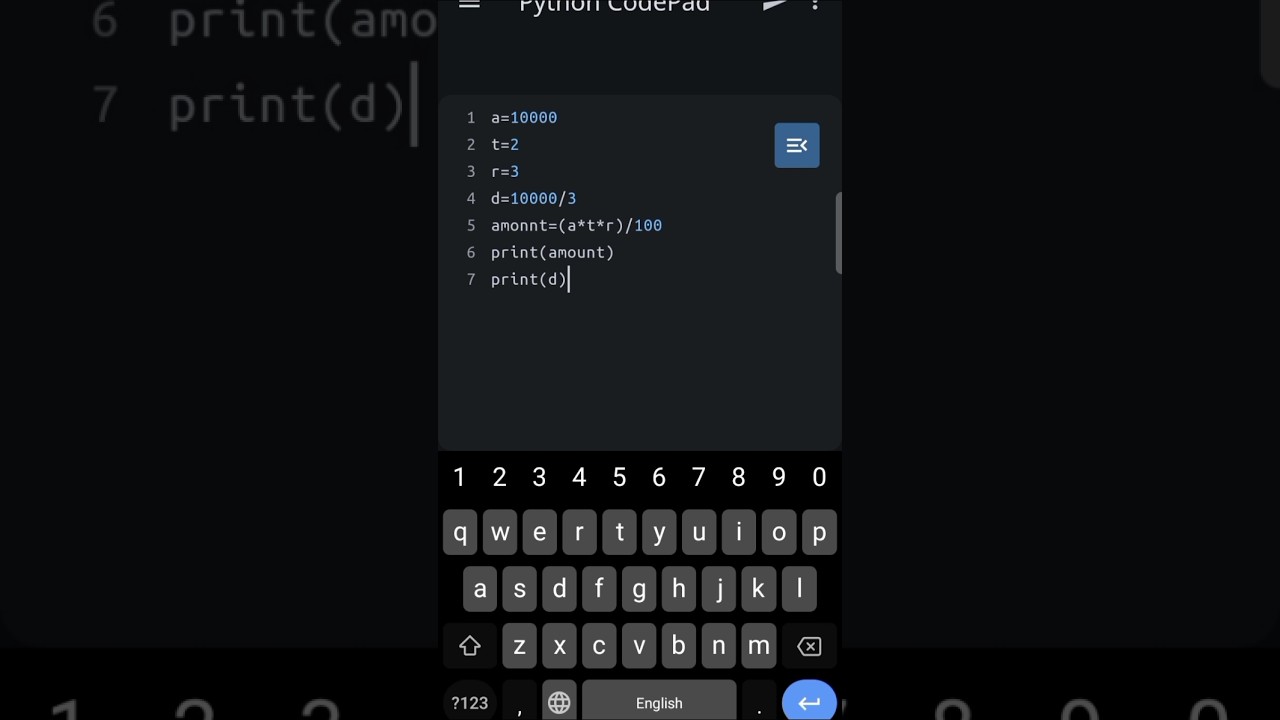Python codePad programming #shorts #youtubeshorts #python #programming #trending