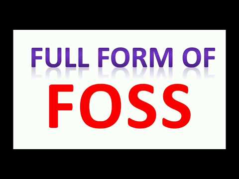FOSS full form, full form of FOSS