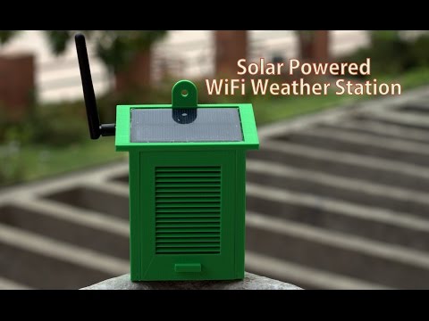 DIY Solar Powered WiFi Weather Station V1.0 || Arduino Weather Station
