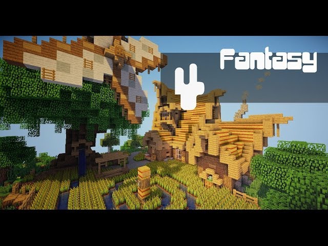 Fantasy Farm House + Windmill tree! Minecraft Map
