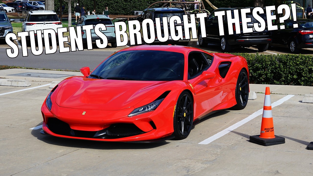 INSANE Car Meet at SMU Campus! (Boulevard Car Club Takeover)