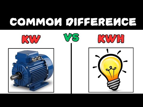 Difference Between KWH and KW!! KW and KWH in Electrical