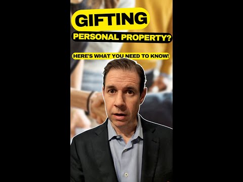 Gifting personal property through your Will: Pros and Cons #shorts