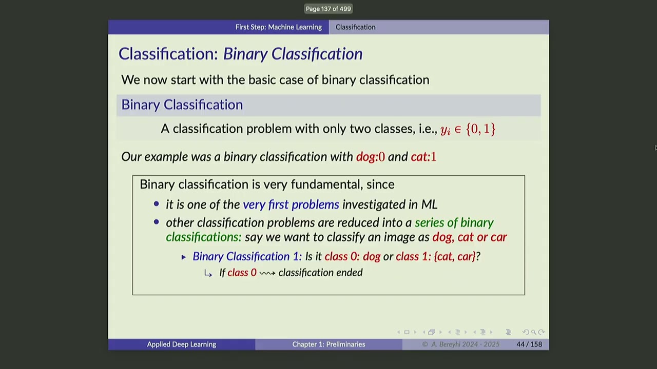 UofT DL Course - Lecture 6: First Example - Image Classification via Perceptron