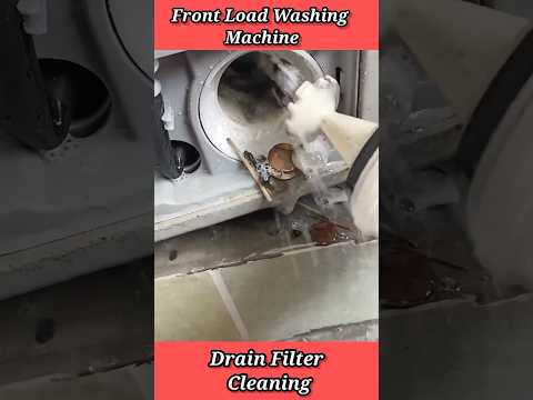 Front Load Washing Machine Drain Filter Cleaning || फ्रंट वॉशिंग मशीन ड्रेन फ़िल्टर #shorts #short