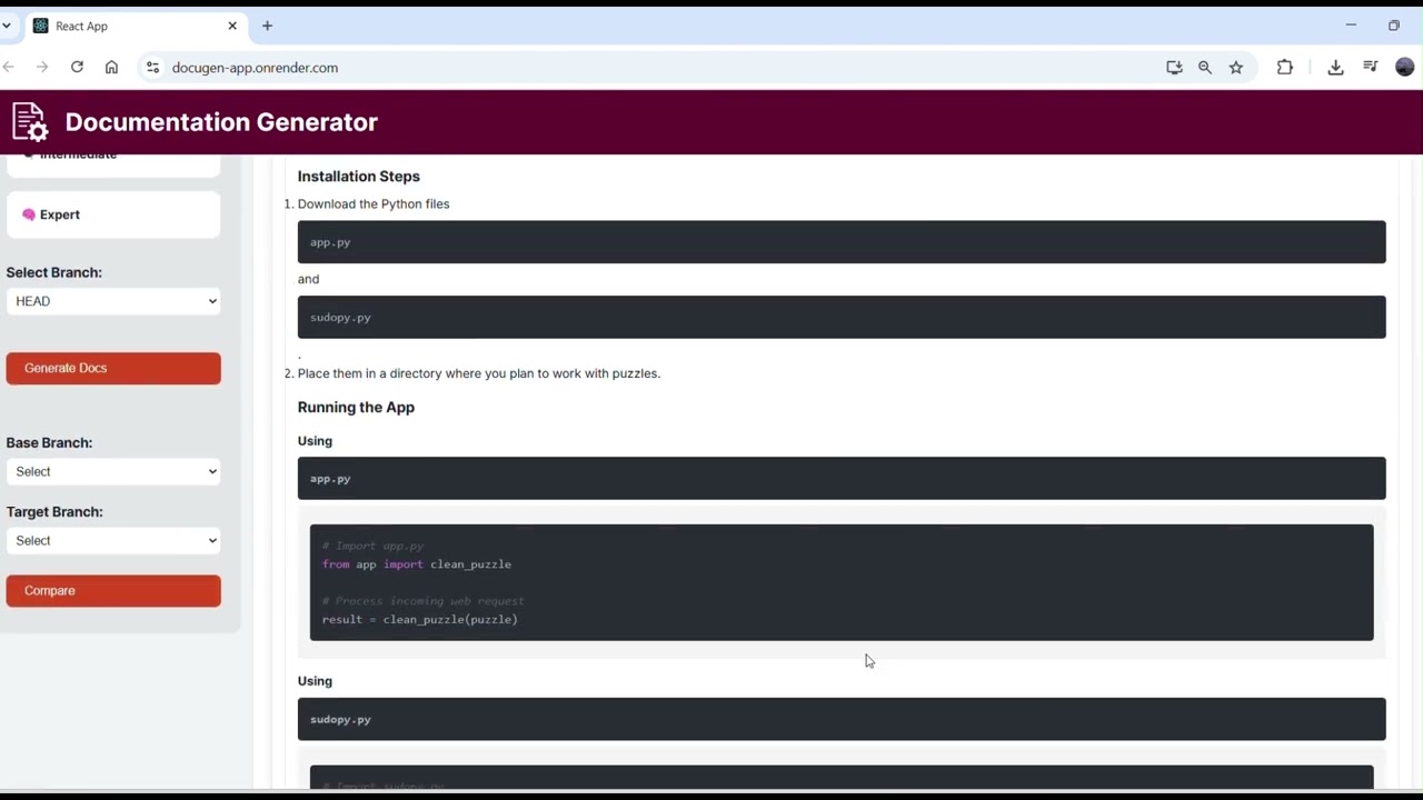 DocuGen – Smarter Documentation for Every GitHub Repo