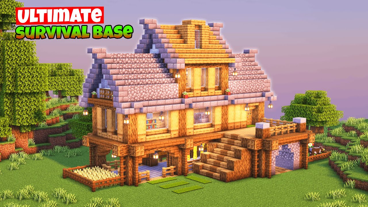 Minecraft Ultimate Survival Base Tutorial🛠️ - Minecraft Builders