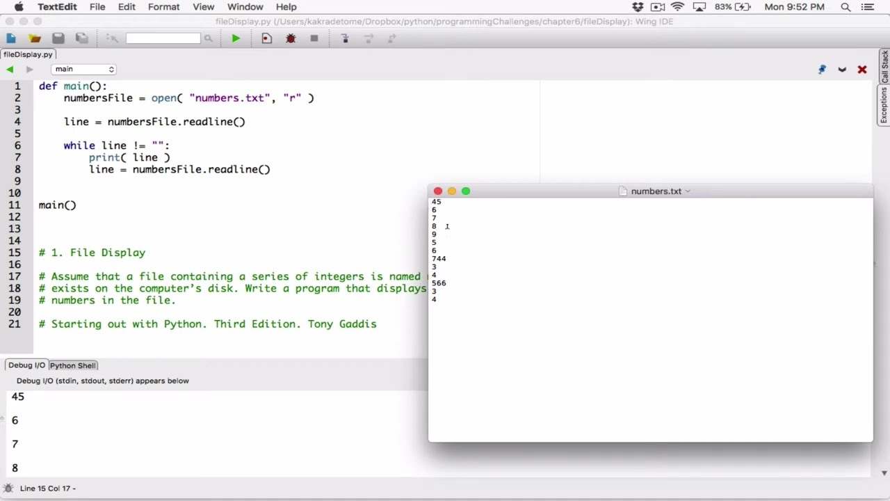 6.1. (Part 2) File Display - Python