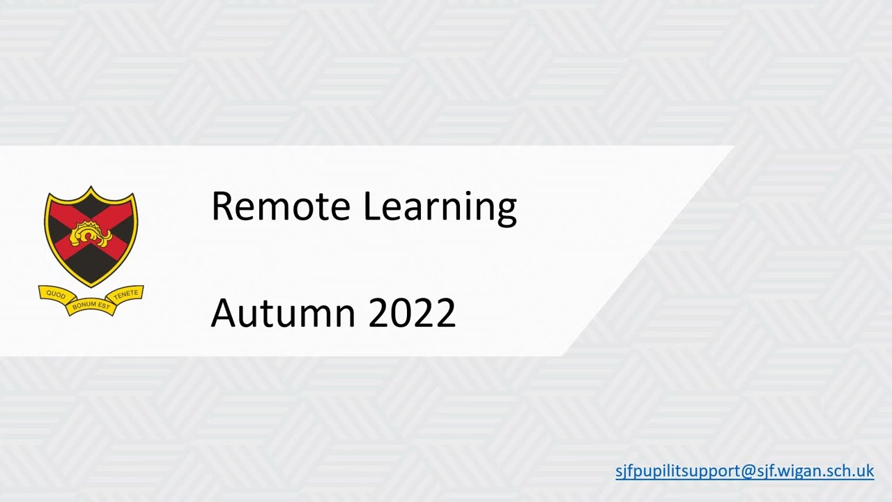 Remote learning support - Autumn 2022