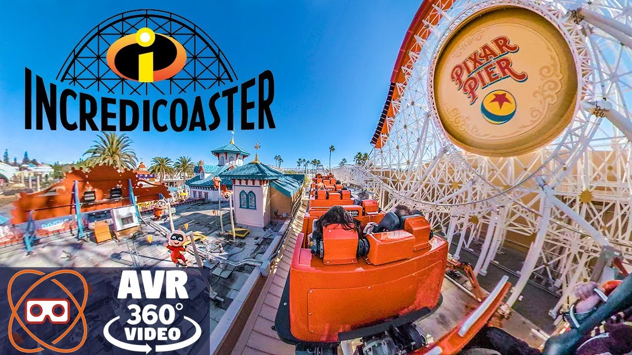 [5k 360] Incredicoaster - Incredibles Roller Coaster California Adventure