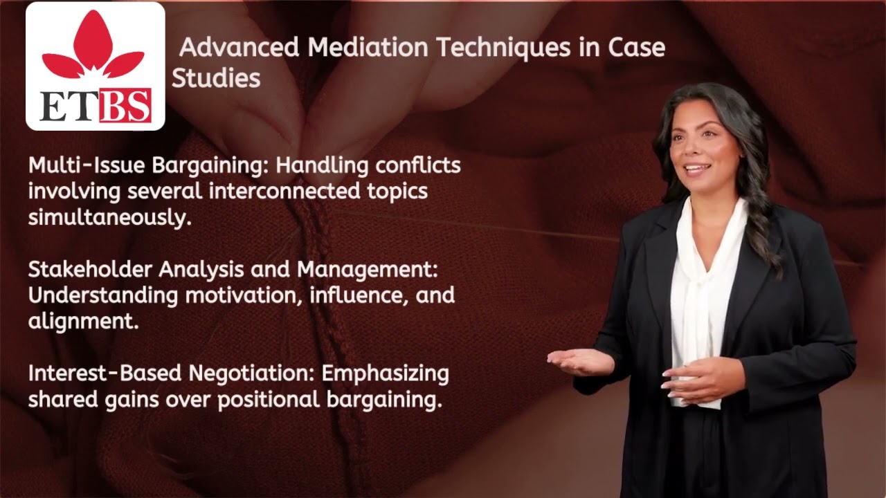 Conflict Resolution and Mediation Module 10  Advanced Mediation and Conflict Resolution Case Studies