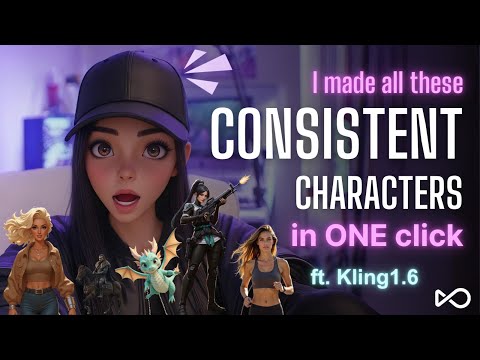 Consistent Character from ONE image (no training set required) + Kling 1.6 Image to Video