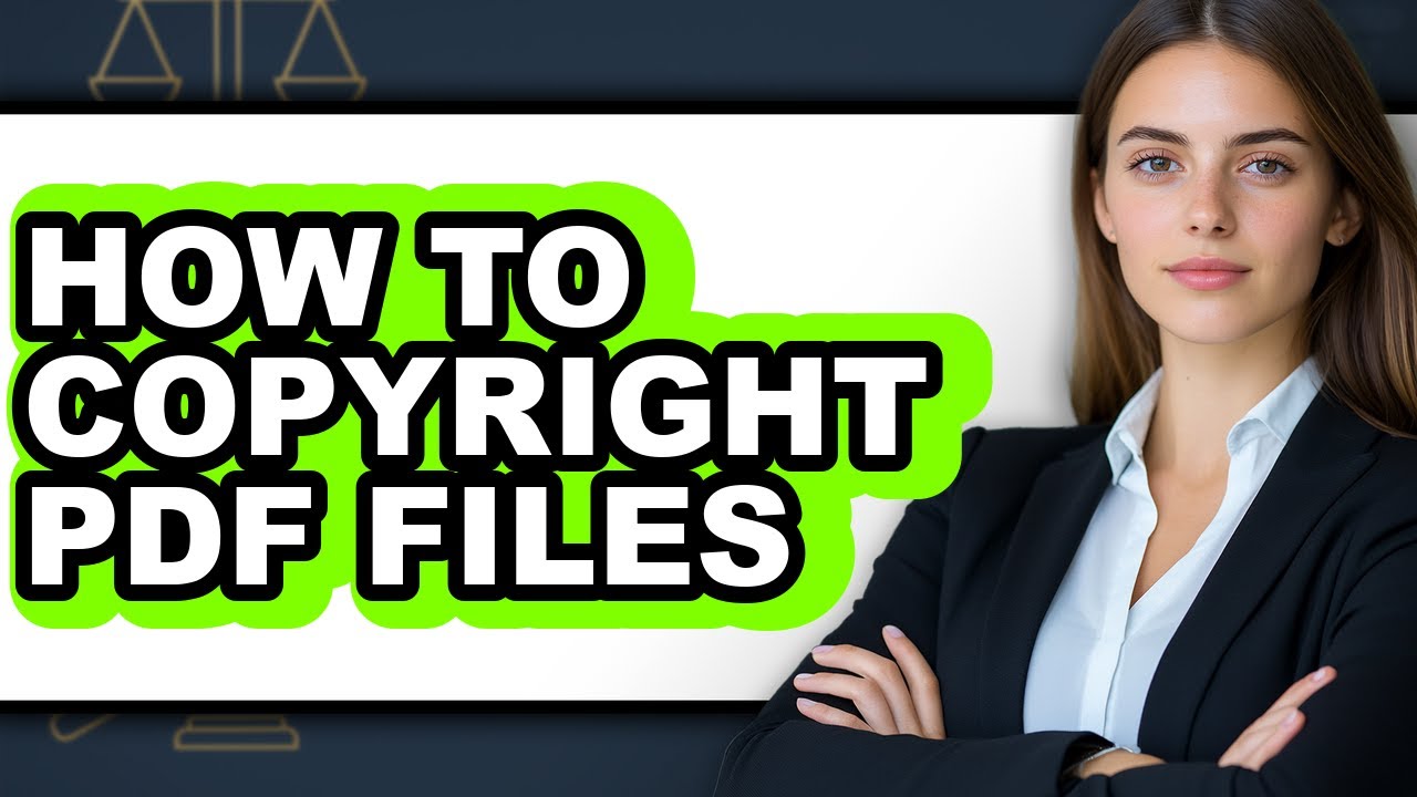 How to Copyright Pdf Files - Step by Step