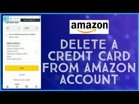 How to Delete a Credit Card from Amazon Account | Beginner's Guide to Removing Credit Card