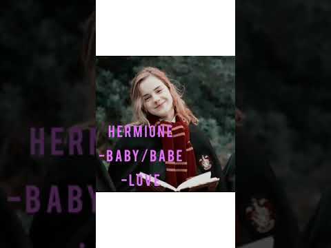 What the Harry Potter girls nicknames for you are...*Read Description*