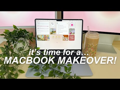 GET MY MACBOOK READY WITH ME 🎀💻✨ {Mac customization + productivity tips!}