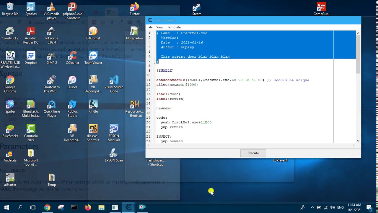 Using Cheat Engine to reverse CrackMe1 (Part 2)