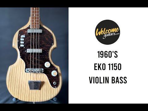 1960's Eko 1150 model violin shaped bass Made in Italy | Reverb